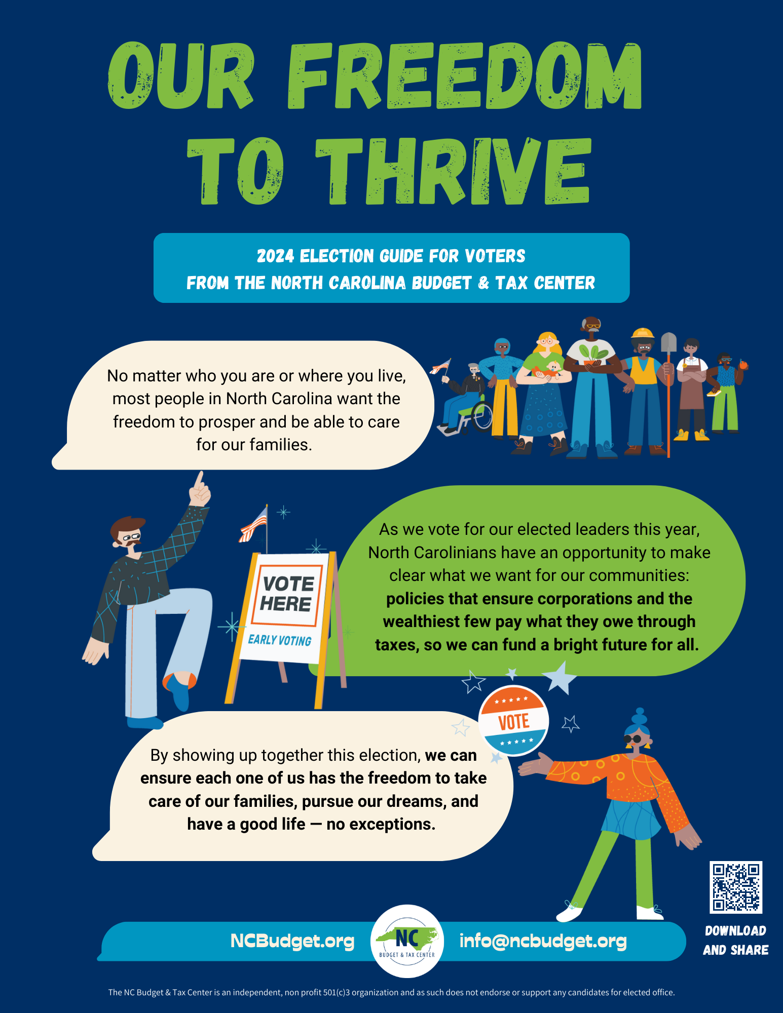 Our Freedom to Thrive: 2024 Election Guide - NC Budget & Tax Center